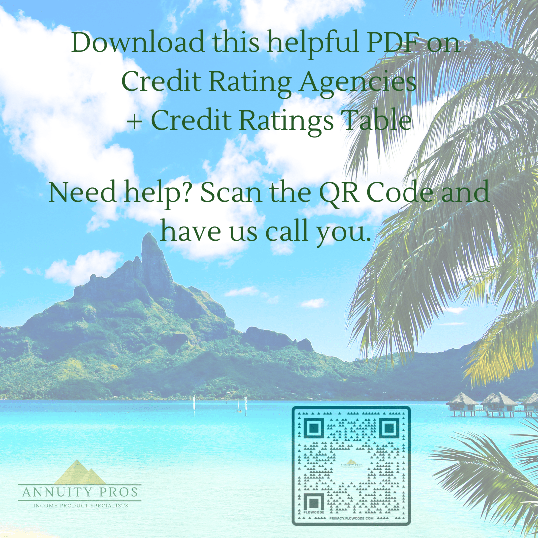 Credit Rating Agencies and Credit Rating Tables | Annuity Pros